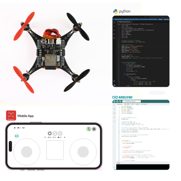 Litewing Esp32 Based Programmable Drone Development Board With Batte