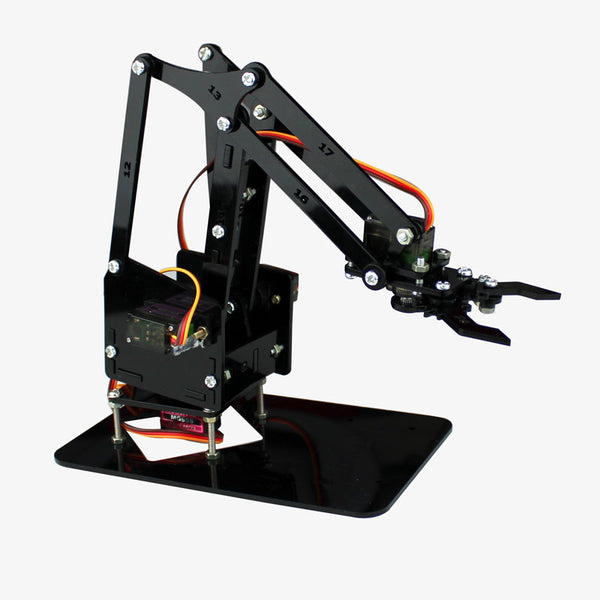 Diy Robotic Arm Acrylic Diy Kit With Nuts Bolts And Full Assembly G