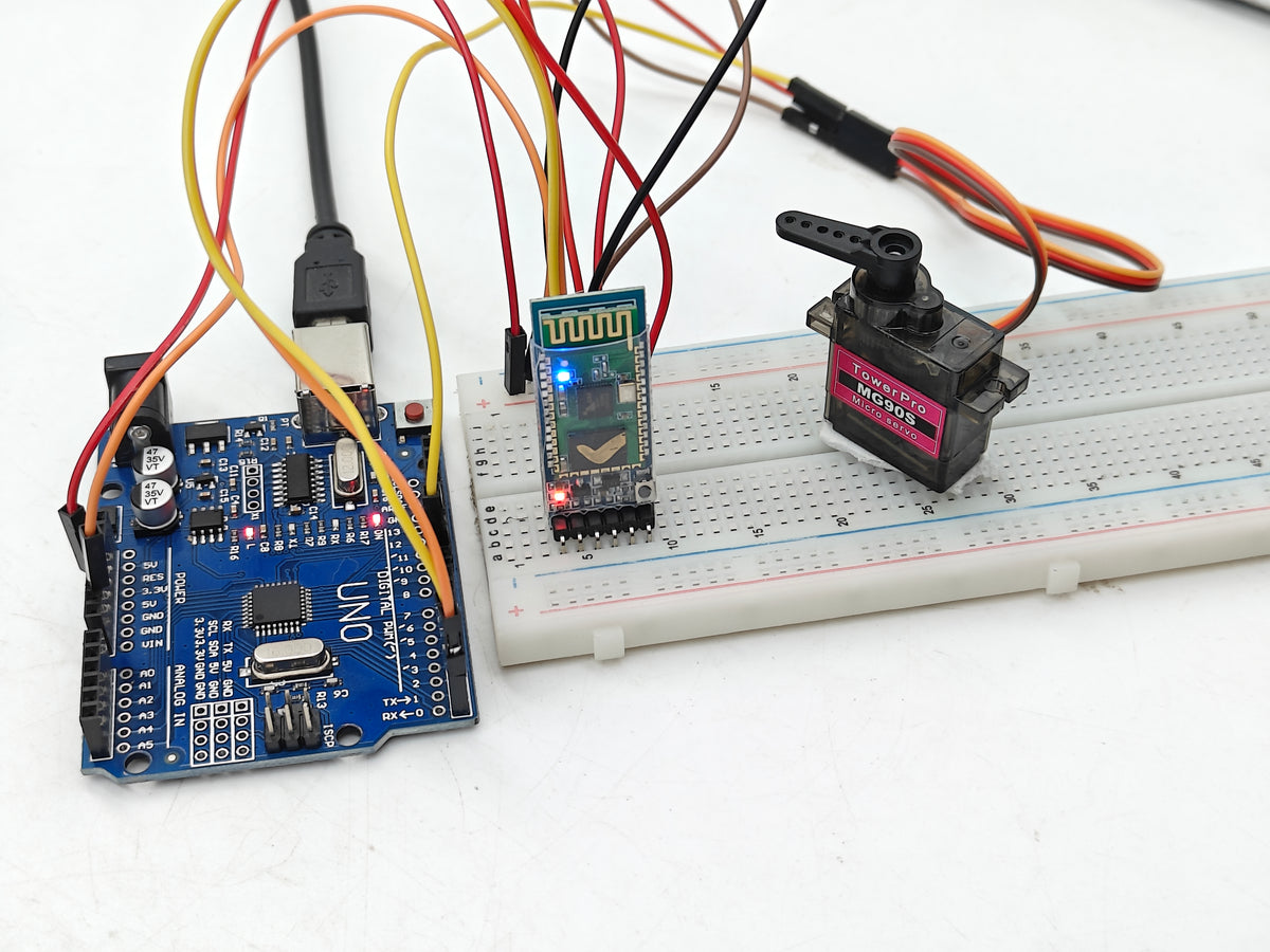 Bluetooth Controlled Servo Motor with Arduino Uno using Smartphone ...