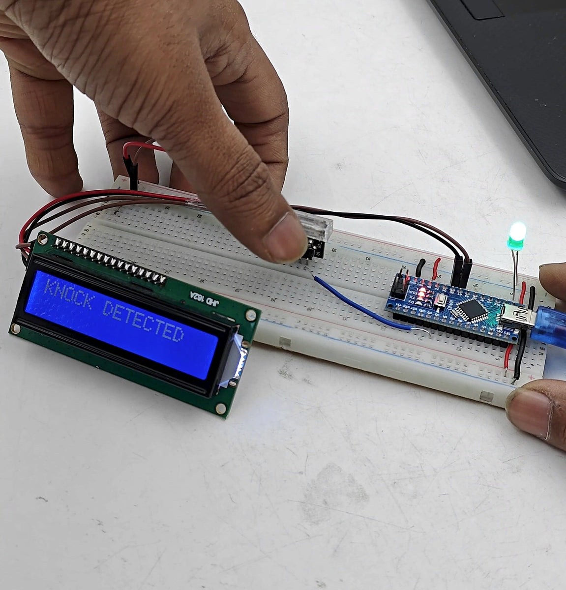 Interfacing Ky 031 Knock Sensor With Arduino Quartzcomponents