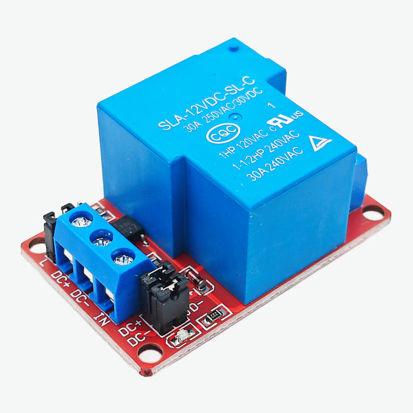 12V 30A Single Channel Relay Module with Optocoupler High/Low Level Tr ...