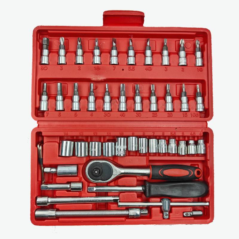 1/4 Inch Square Drive Socket Set - 46 in 1 Pcs Tools Kit (Screwdriver ...