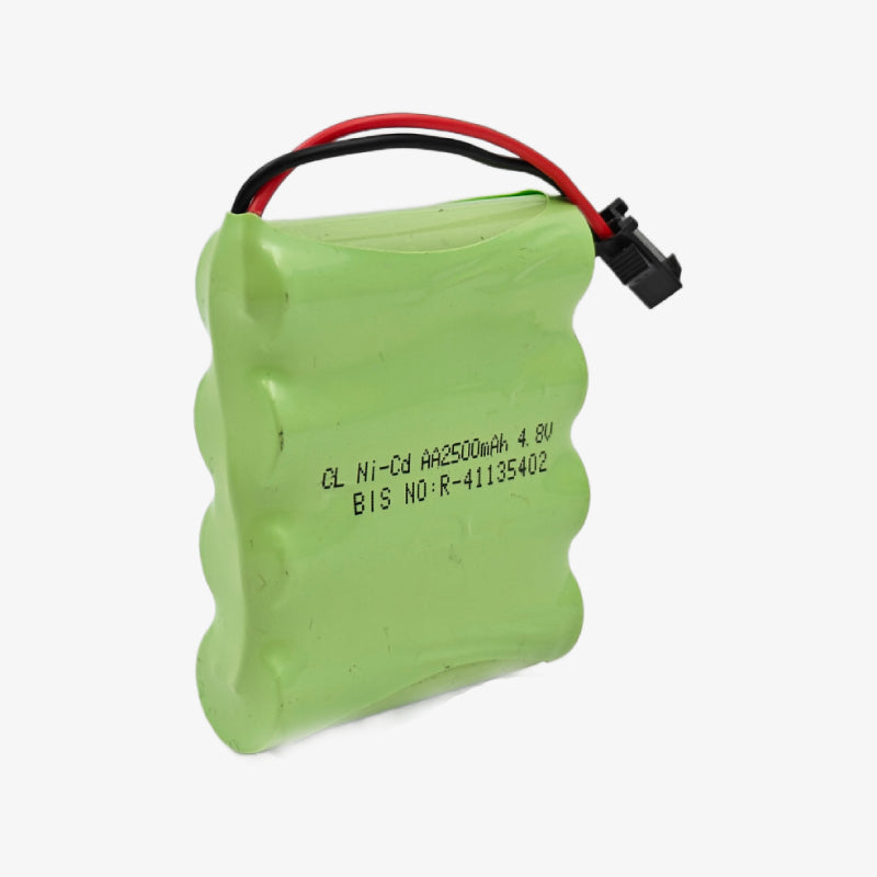2500mAh 4.8V Ni-Cd AA Cell Battery Pack with SM Connector for Cordless ...