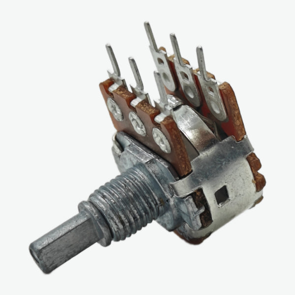 22K Ohm Dual Gang Rotary Potentiometer 6 Pin – QuartzComponents