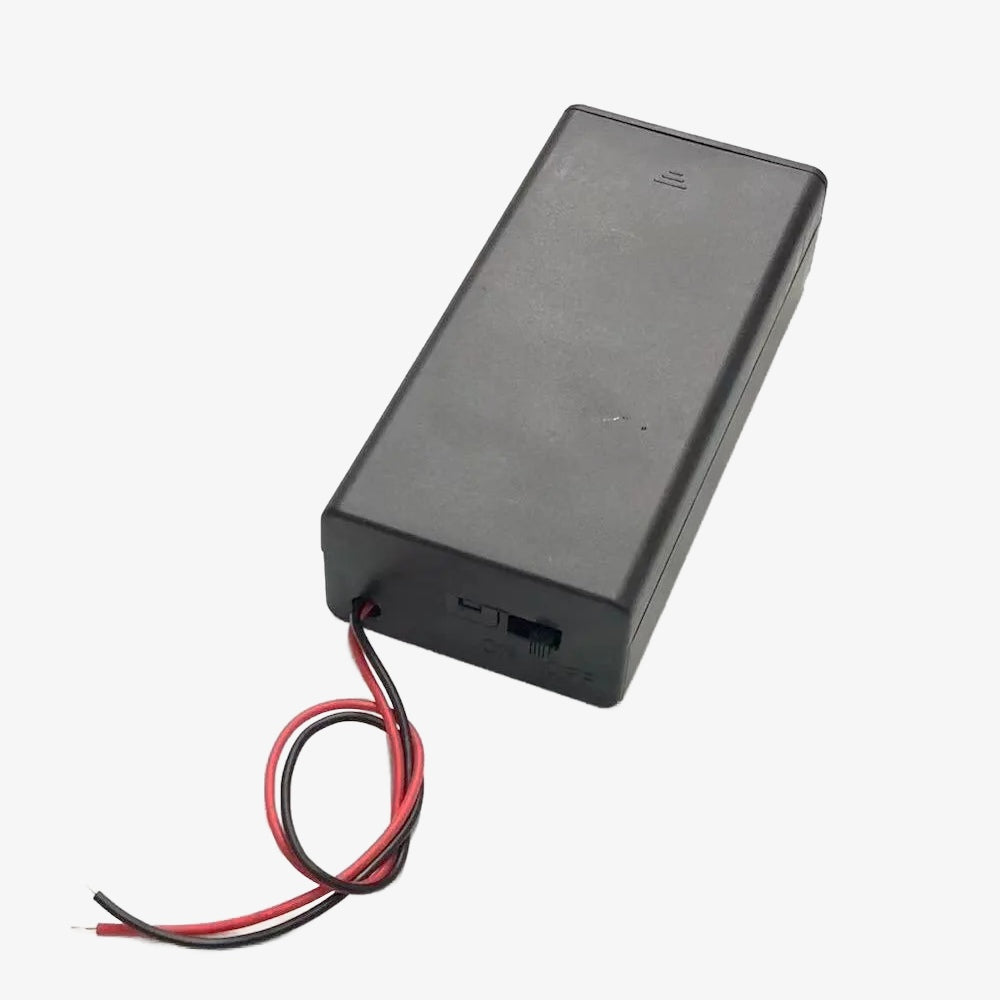 18650 x 2 Battery Holder with Cover and On/Off Switch – QuartzComponents