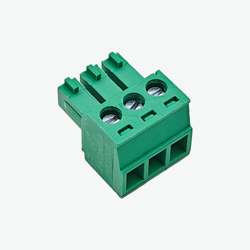 3Pin 3.81mm Pitch Pluggable Female Right Angle Terminal Block Connecto ...