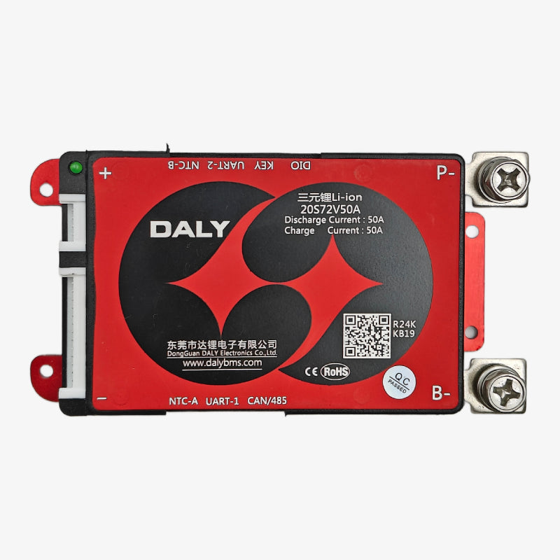 DALY Smart BMS Lithium-Ion 20S 72V 50A Battery Management System with – QuartzComponents