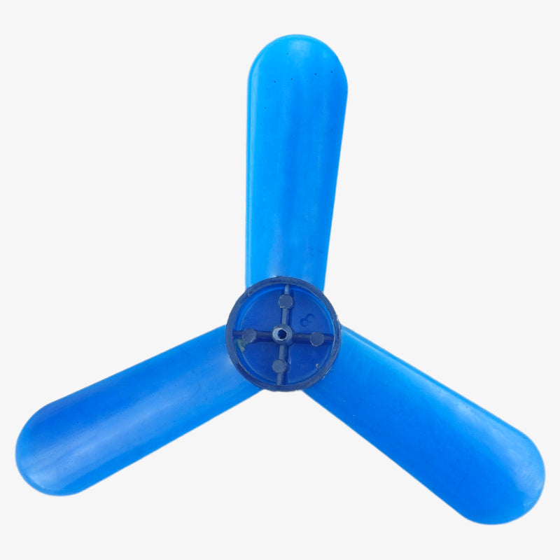 DC Motor Fan Blade 3-Wing Fan For Toy Motor Curved Blade - 4.5 Inches ...