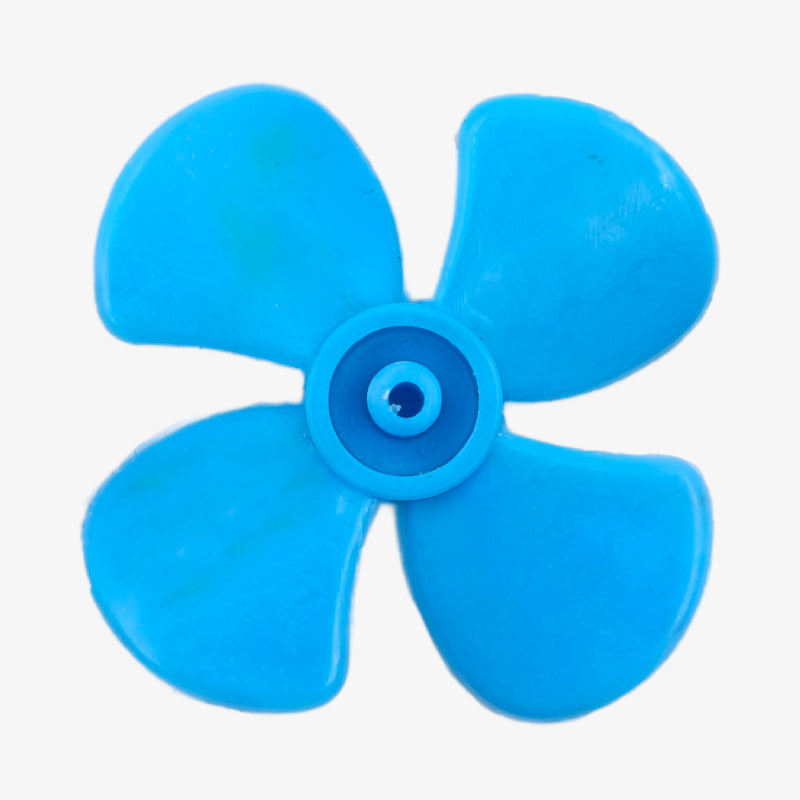 DC Motor Fan Blade 4-Wing Fan For Toy Motor Round Curved Blade - 1.5 I ...