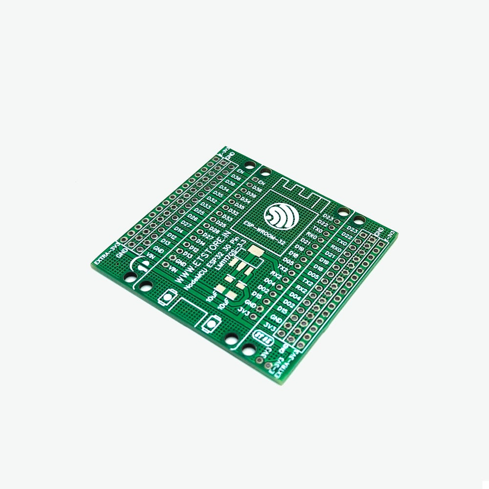 ESP-WROOM-32 ESP32 Breakout Board PCB - 55X52mm – QuartzComponents
