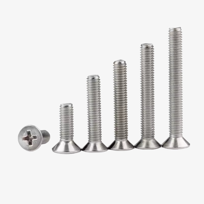 M3 X 25mm CSK Phillips Head SS Bolt (Pack of 10) – QuartzComponents