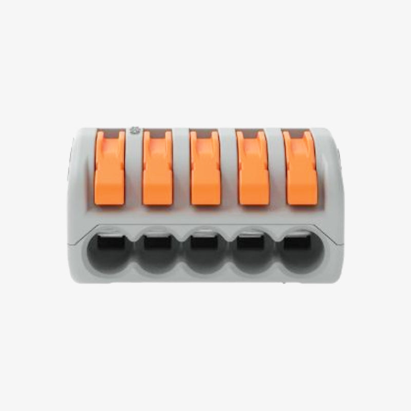 PCT-215 0.08-2.5mm 5 Pole Wire Connector Terminal Block with Spring Lo ...