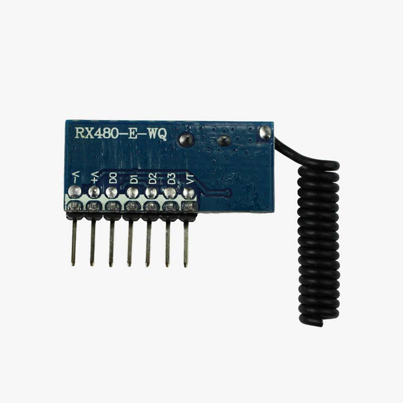 QIACHIP Wireless 433Mhz RF Module Receiver Remote Control Built-in Lea ...