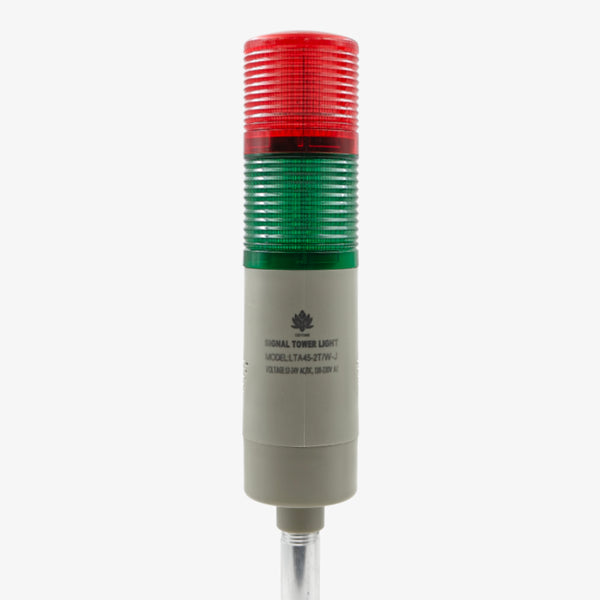 Signal Tower Light with Buzzer 2 Tier - Red and Green LED, 24V/220V AC ...