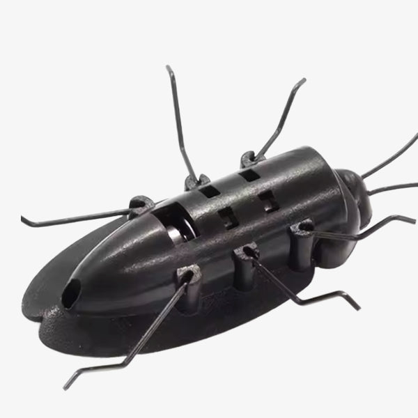 Solar-Powered Vibrating Black Cockroach Bug – QuartzComponents