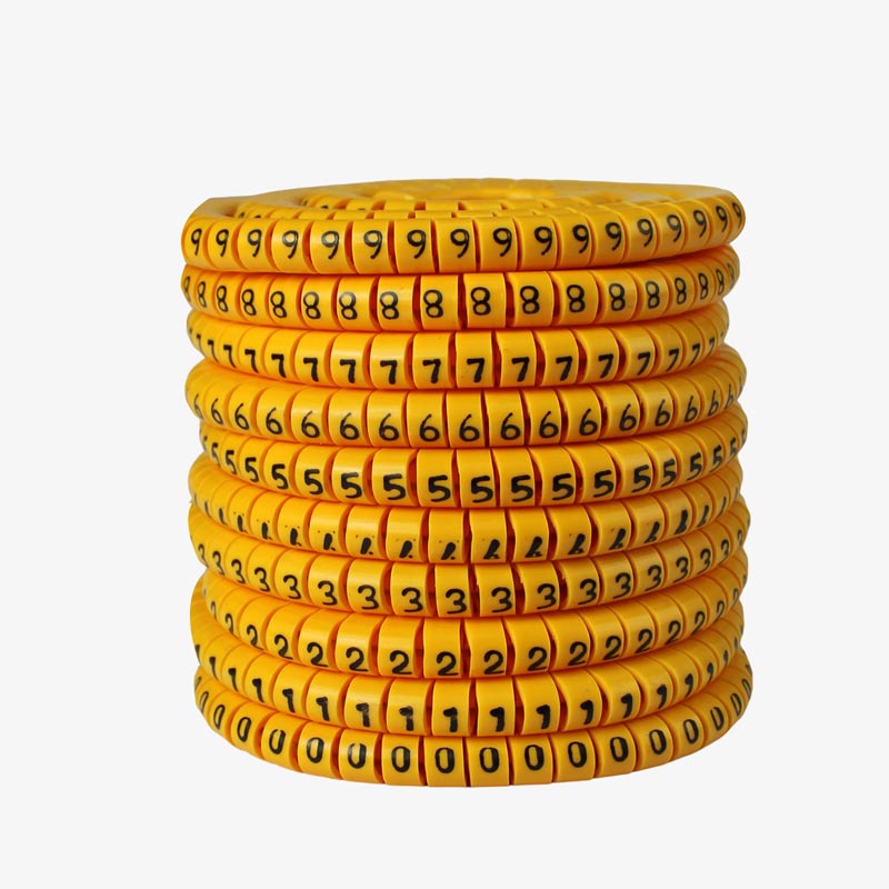 YELLOW PVC Numbering Ferrules, T Type At Rs 4/pack In, 42% OFF