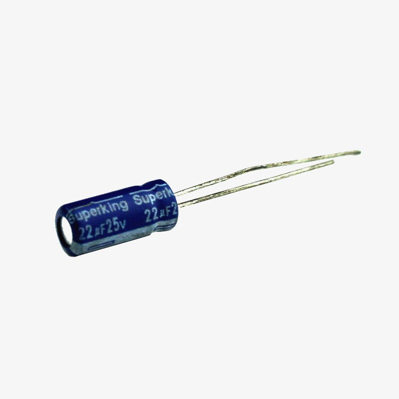 22uF/25V Radial Electrolytic Capacitor – QuartzComponents