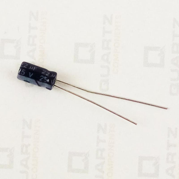 22uF/25V Radial Electrolytic Capacitor – QuartzComponents