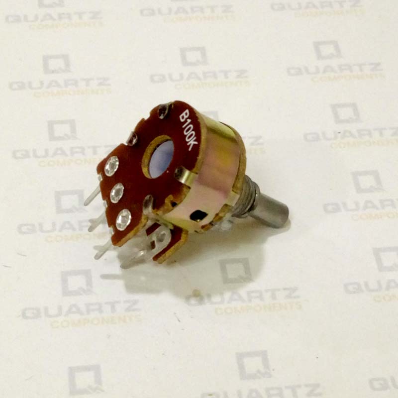 2 Gang/ Dual Rotary 100K Ohm Potentiometer – QuartzComponents