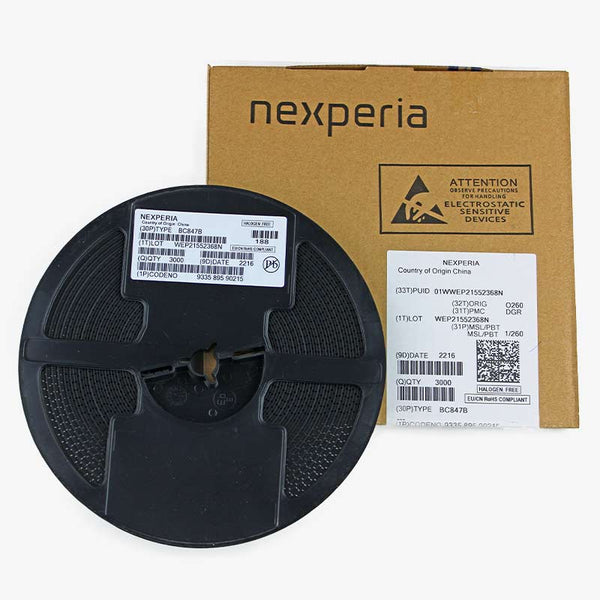 BC847B 45 V, 100 mA (SMD SOT-23 Package) NPN general-purpose transisto ...