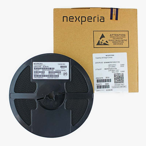 BC857B 65 V, 100 mA (SMD SOT-23 Package) PNP general-purpose transisto ...