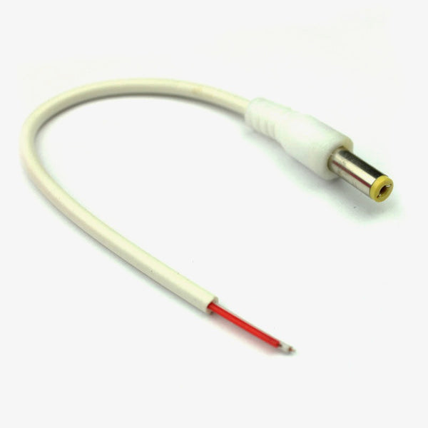 DC Male Barrel Jack Power Connector with Wire – QuartzComponents