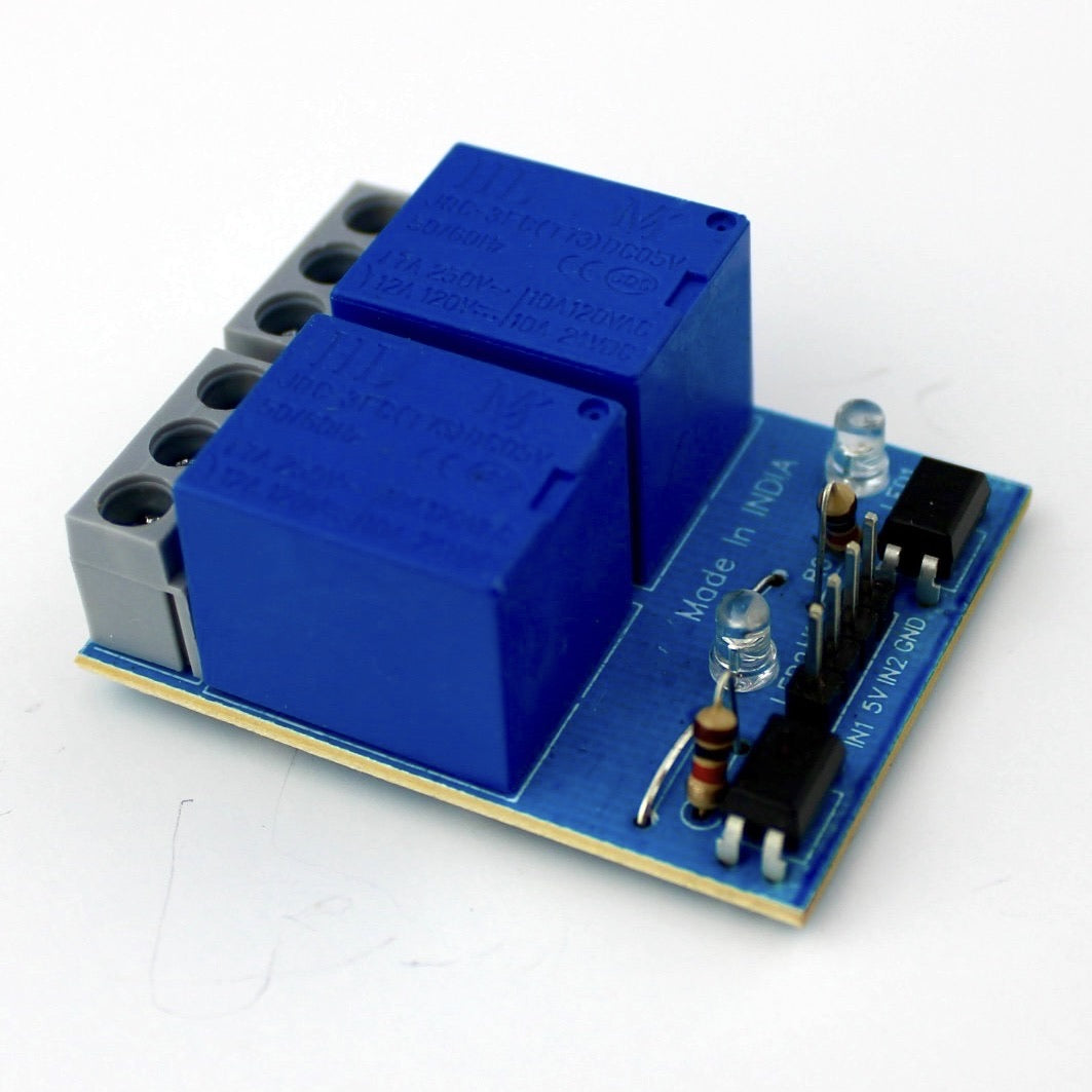 Dual Channel 5V Relay Module - Made in India – QuartzComponents