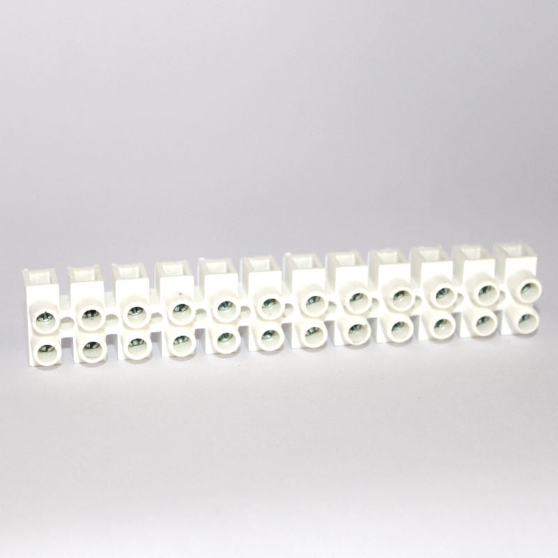 Panel Mount Barrier Terminal Block - 2 Row, 12 Way, 15A – QuartzComponents