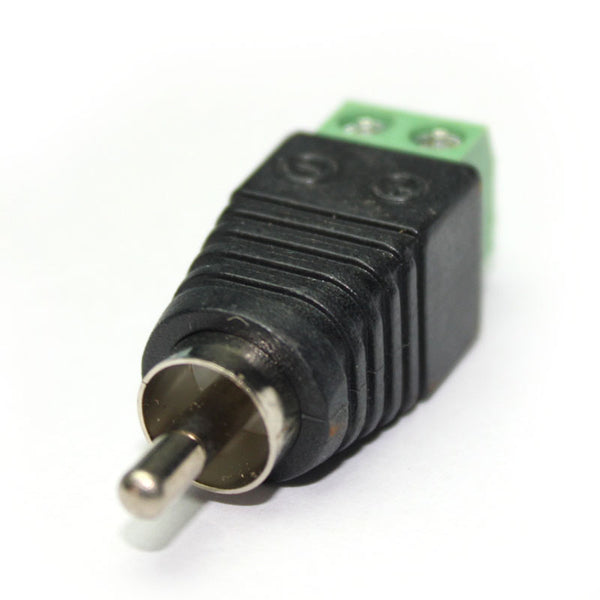 RCA Male Plug AV Adapter with Screw Terminal – QuartzComponents