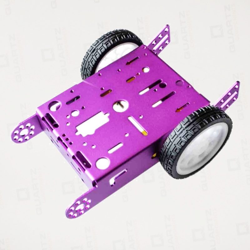 2WD Aluminum Smart Robot Car Chassis Kit DIY – QuartzComponents