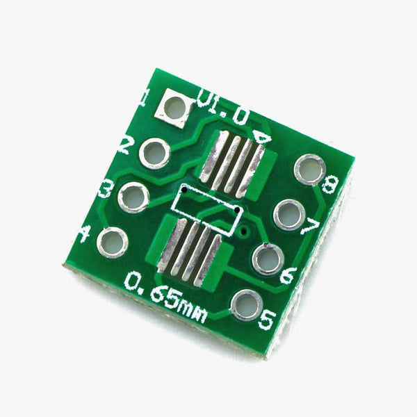 SO/MSOP/TSSOP/SOIC/SOP8 to DIP8 PCB Board – QuartzComponents