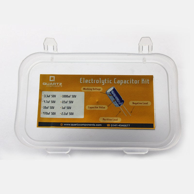 Electrolytic Capacitor Kit - 8 Values / 6 Units Each – QuartzComponents