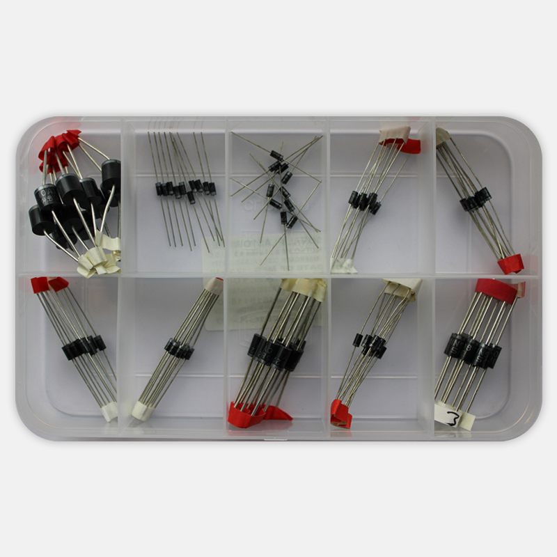 Diode Kit 100 pcs - Assorted Rectifier and Schottky Diodes - 10 Values ...