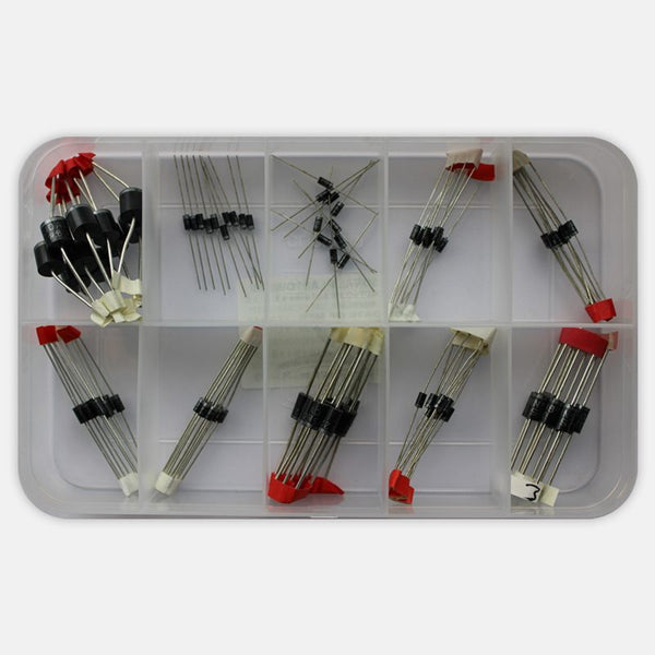 Diode Kit 100 pcs - Assorted Rectifier and Schottky Diodes - 10 Values ...