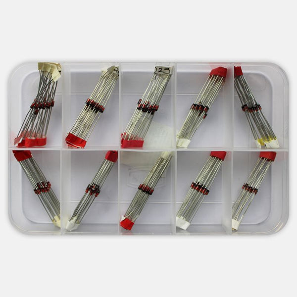 Zener Diode Kit - 10 Values / 20 Units each – QuartzComponents
